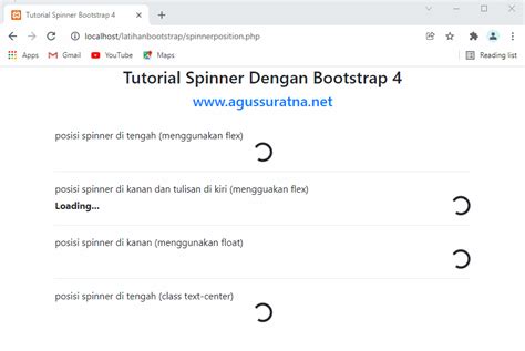 Tutorial Bootstrap 15 Spinners Bootstrap