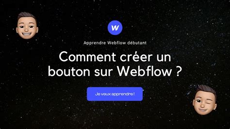 Comment Créer Un Bouton Sur Webflow Tutorial 001 Youtube