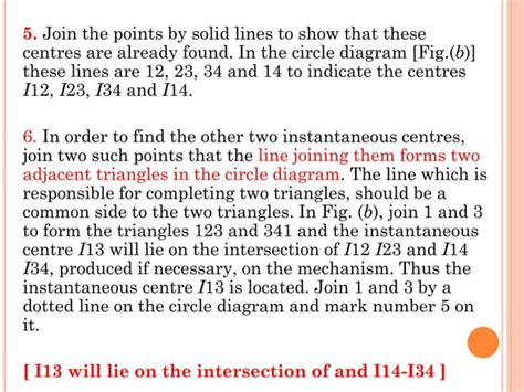 Icr Velocity Analysis Graphical Method Theory Of Machine Pdf