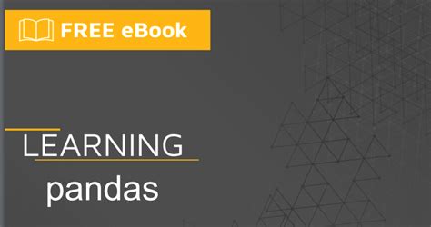 free ebook about pandas for python python programming