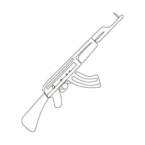 탱크 연속 선 그리기 군 장갑차 운반선 보병 전투 차량의 한 선화 프리미엄 벡터