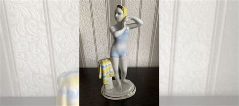Фарфоровая статуэтка лфз Юная купальщица купить в Москве Хобби и отдых Авито