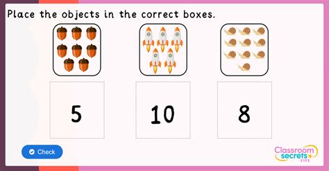 Matching Objects To Numerals Classroom Secrets