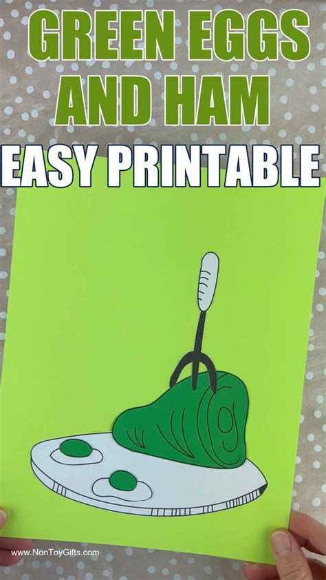 Green Eggs And Ham Craft With Printable Non Toy Ts Video Video