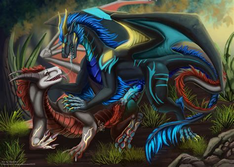 Rule 34 Bl Darksoul Blue Penis Bodily Fluids Cum Dragon Duo Feral Feral On Feral Forest