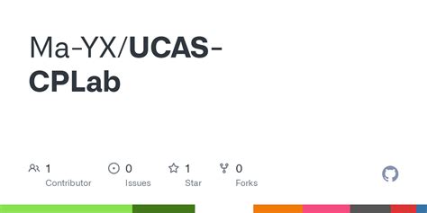 GitHub Ma YX UCAS CPLab