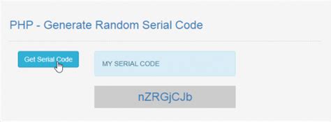 Php Generate Random Serial Code Free Source Code And Tutorials