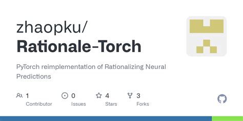 Github Zhaopkurationale Torch Pytorch Reimplementation Of Rationalizing Neural Predictions