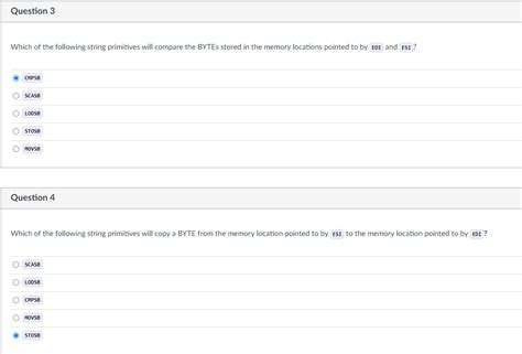 Solved Question 3 Which Of The Following String Primitives