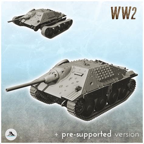Hartolia Miniatures Jagdpanzer 38 T Hetzer Stl File For 3d Printing