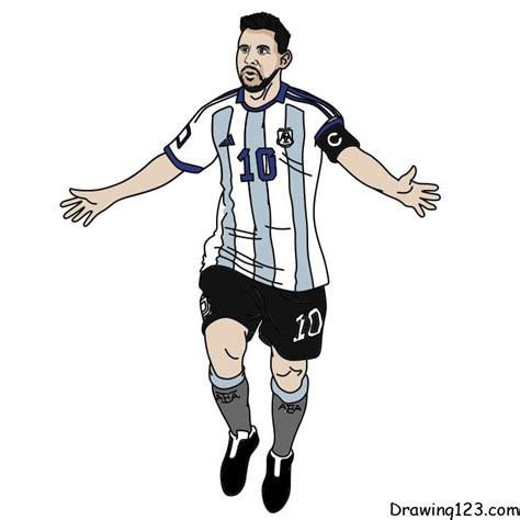 how to draw messi lionel messi