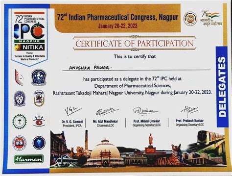 Anushka Pawar On Linkedin This Certificate Was Awarded In Recognition Of The Active