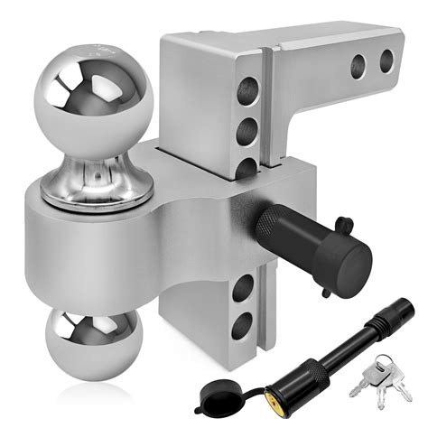 Aluminum Car And Truck Trailer Hitches 2” Drop Hitch With 2 516” Ball