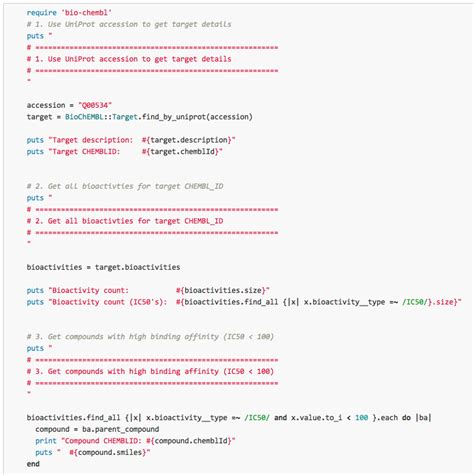 Some More Ways To Access Chembl