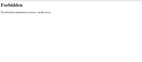 How To Fix Apache 403 Forbidden Error In Linux