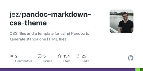 Pandoc Markdown Css Theme Template Html5 At Master Jez Pandoc