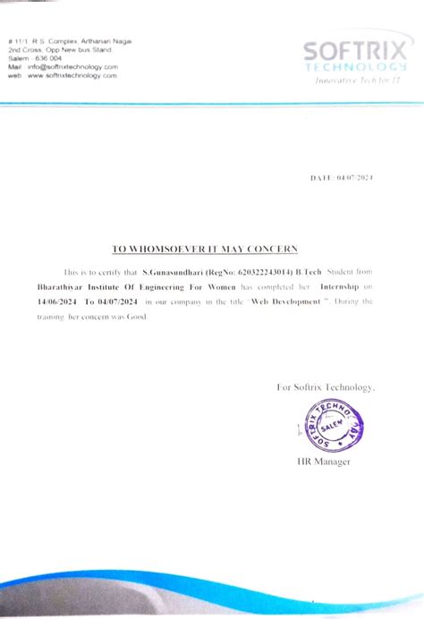 Gunasundhari S On Linkedin Webdevelopment Internship Learning Tech