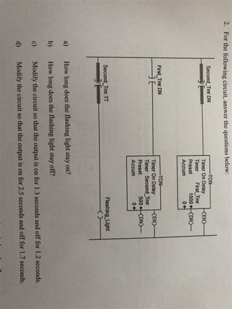 Solved For The Following Circuit Answer The Questions Chegg Com