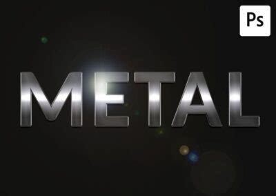 The Metal Text Effect In Photoshop Easy Styles