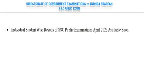 AP SSC Th Class Results Website To Download BSEAP Marks Bse Ap Gov In Apply For