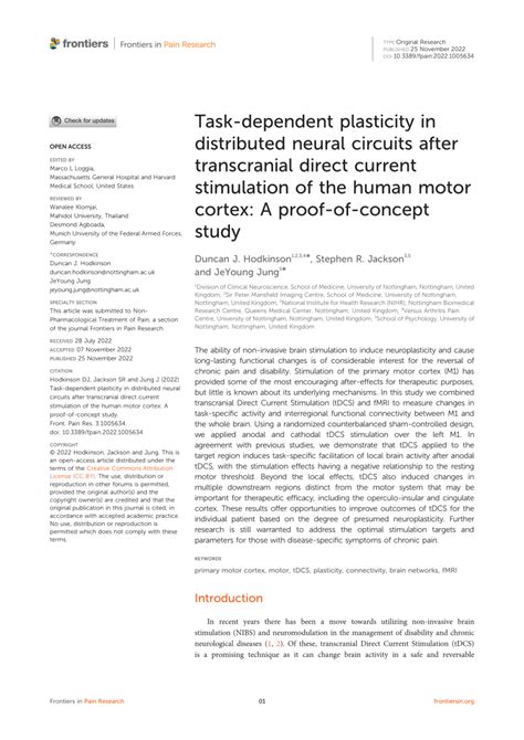 pdf task dependent plasticity in distributed neural circuits after