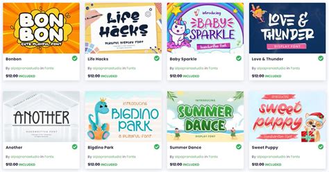 🇰🇷대한민국 자료백업계¹⁴³⚽ On Twitter 귀엽고 아기자기한 느낌의 영문폰트 24종을 일정기간 무료배포하고 있습니다 Creativefabrica