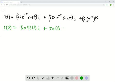 solved consider the curve described by the vector valued function 𝐫 t