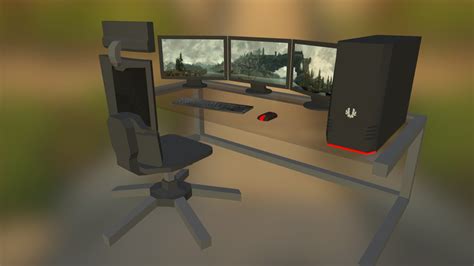 Pc Setup 3d Model By Gingerbread Aerialmace 7ce2827 Sketchfab