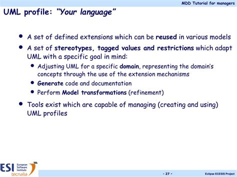 Ppt A Presentation Of Mdd Basics Model Driven Development Mdd Tutorial For Managers