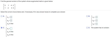 Solved Question Find The General Solution Of The System Whose