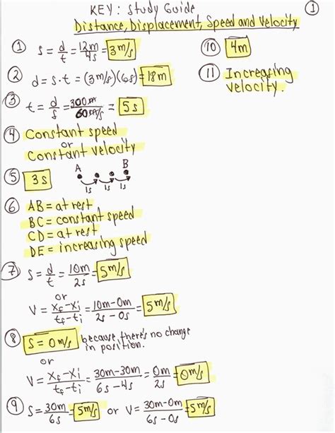 KEY Study Guide For Final Physics And AP Physics