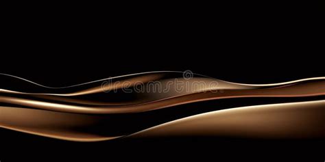 Smooth Undulating Golden Waves Create A Sense Of Luxury And Elegance Against A Dark Backdrop