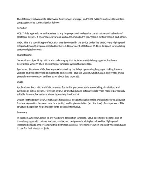 Diff Hdl And Vhdl Pdf