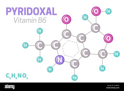 Pyridoxal Vitamin B6 Molecule Formula Illustration Stock Vector Image And Art Alamy