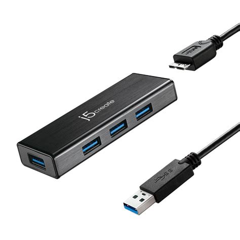 J5create Juh340 Usb 3 0 4 Port Hub With Ac Adapter Shopee Singapore