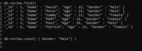 Mongodb Count With Examples Databasefaqs