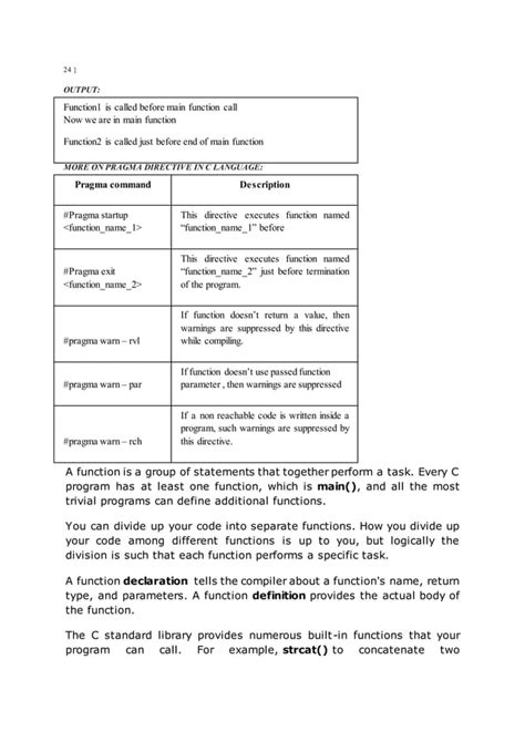 Basic Structure Of C Programming Docx Programming Languages Computing