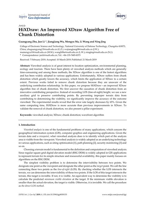 Pdf Hixdraw An Improved Xdraw Algorithm Free Of Chunk Distortion
