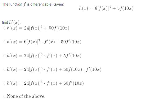 Solved The Function F Is Differentiable Given Chegg Com