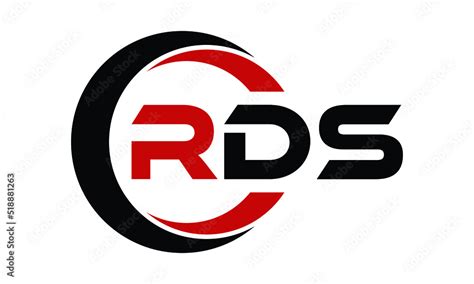 Rds Three Letter Swoosh Logo Design Vector Template Monogram Logo Abstract Logo Wordmark