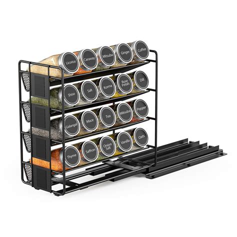 Spaceaid Pull Out Spice Rack Organizer