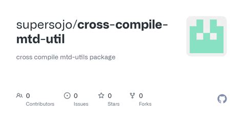 GitHub Supersojo Cross Compile Mtd Util Cross Compile Mtd Utils Package