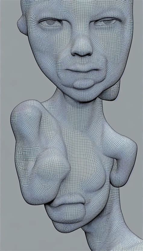 D Wireframe Of A Beautiful Woman By Moebius Stable Diffusion OpenArt
