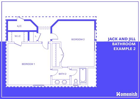 Jack And Jill Bathroom What It Its Benefits And Floor Plan Examples