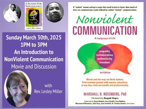 Nonviolent Communication Unity Of Montclair