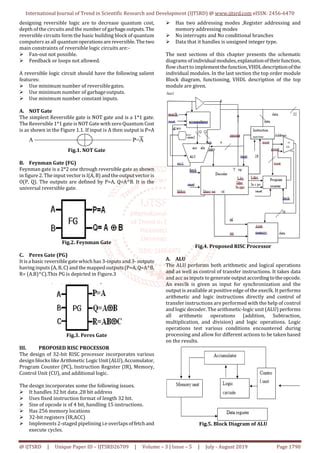 Implementation Of Bit Risc Processor Using Reversible Gates Pdf