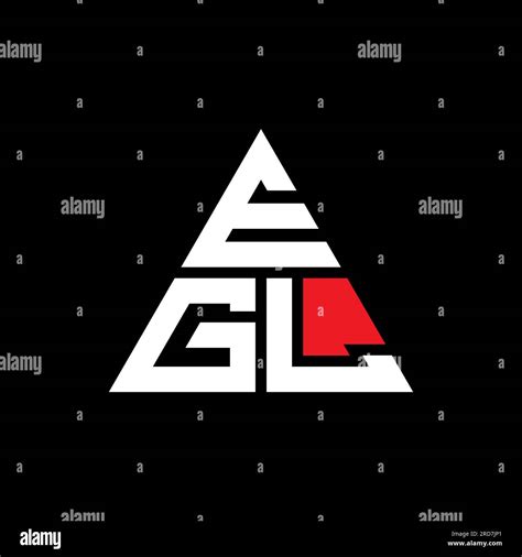 Egl Triangle Letter Logo Design With Triangle Shape Egl Triangle Logo