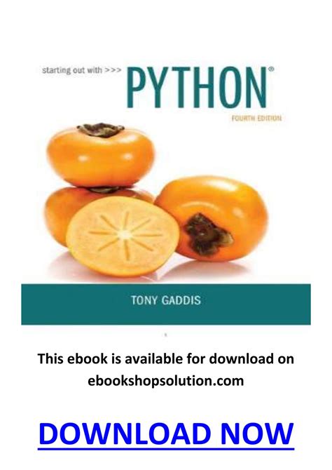starting out with python 4th edition pdf page 1