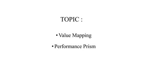 The Value Stream Mapping And Performanceprismpptx