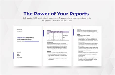 Reporting Requirements Template